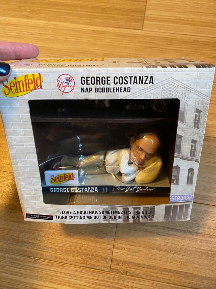 *8/21/2025 George Costanza Yankees Desk Nap Bobblehead Seinfeld *IN ...