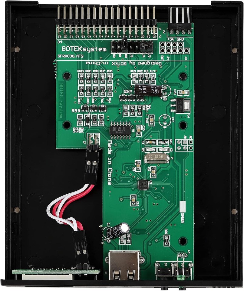 GoTEK SFR1M44-U100 3.5 Inch 1.44MB USB SSD Floppy Drive Emulator Black ...