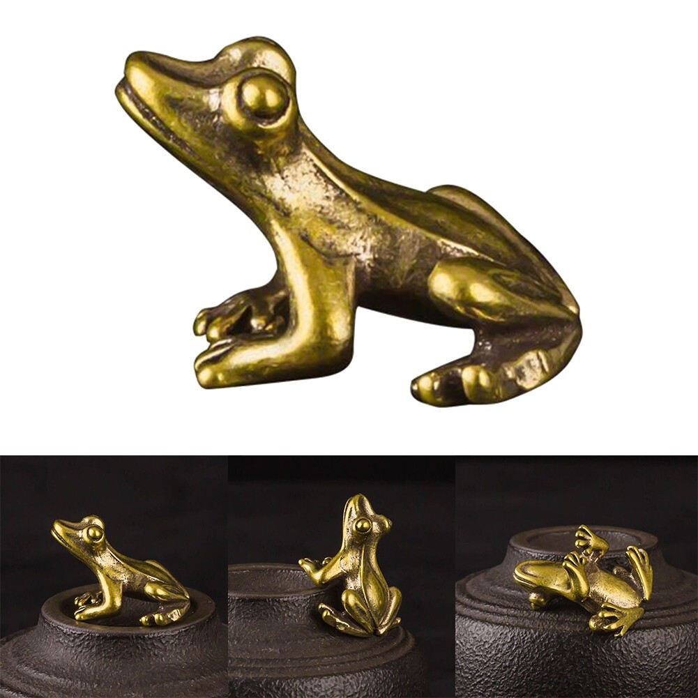 Frog 1Pcs Accessories Brass Brass Frog Copper Animals Figurines Statue ...