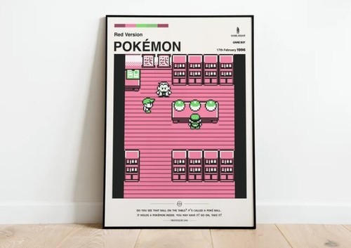 Pokémon (1996) for Gameboy - Video Game Poster | eBay