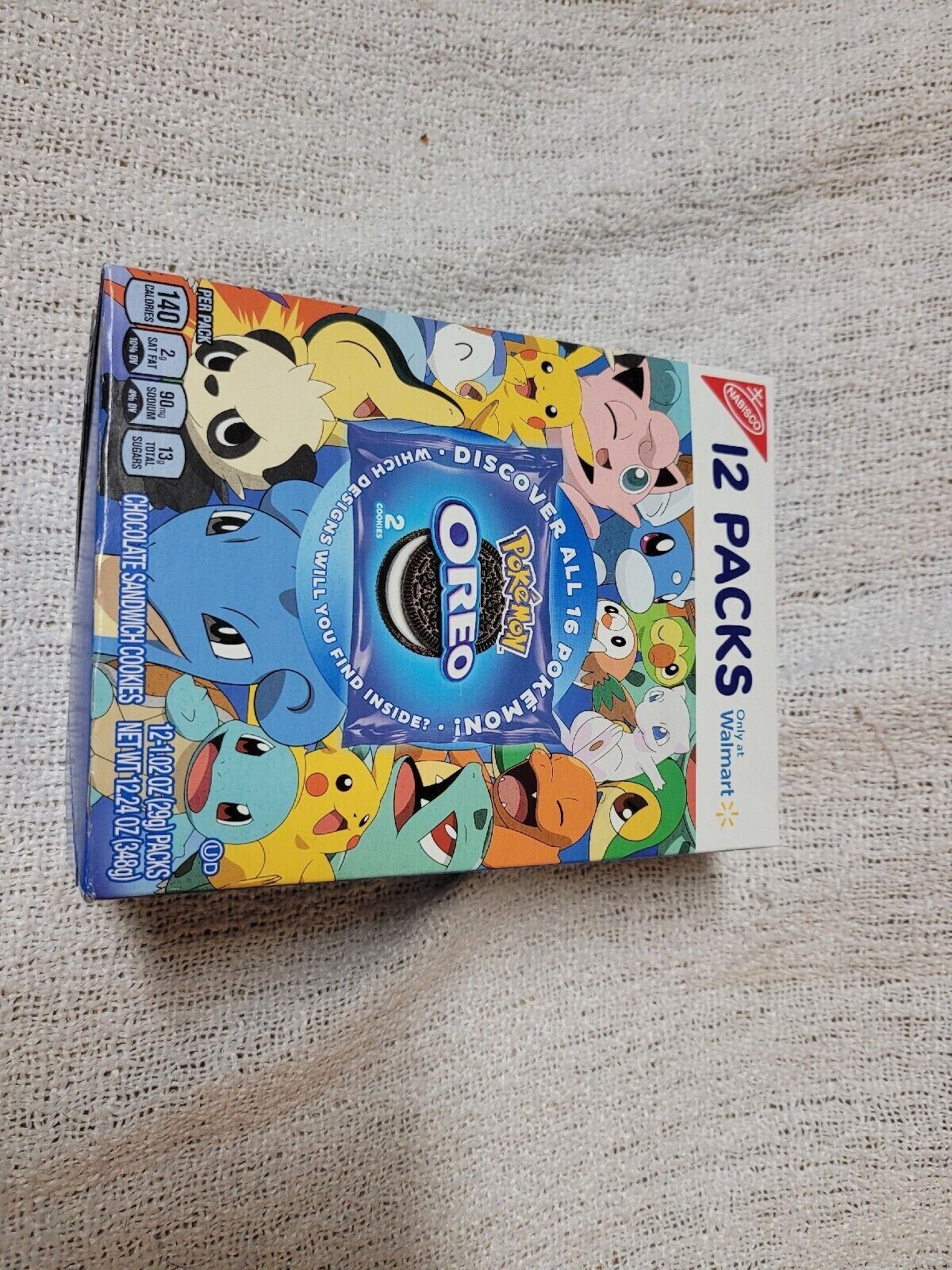 Pokemon Oreo Oreos Limited Edition 25th Anniversary 12 Snack Pack ...
