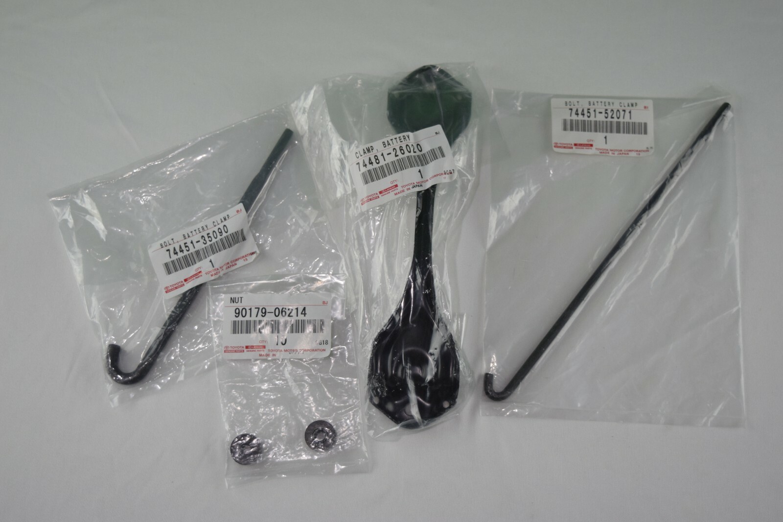 Genuine TOYOTA 4RUNNER 03-19 BATTERY HOLD DOWN CLAMP KIT 7448126020 OEM ...