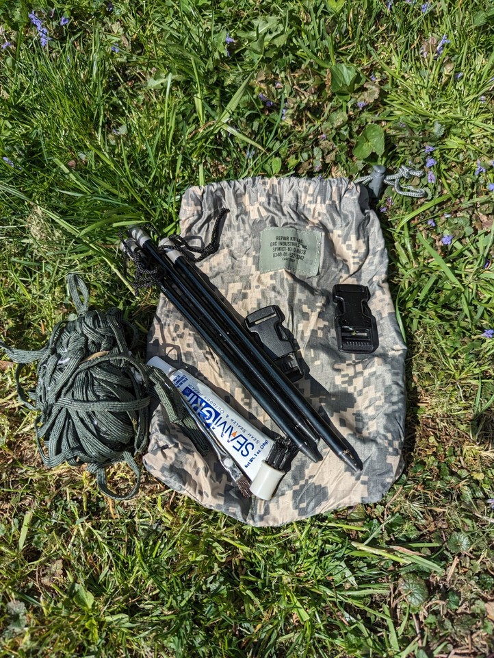 NEW - Improved Combat Shelter COMPLETE Repair Kit, Stakes - USGI US ...