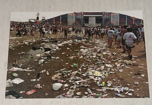 1999 Woodstock Music Festival Stage Grounds Trashed Garbage 4" x 6 ...