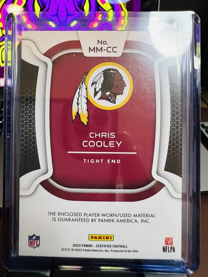 Chris Cooley 2022 Panini Certified Red Mirror Sketch Patch /25!! Redskins | eBay