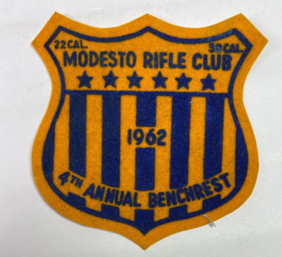 Modesto Rifle Club 1962 4th Annual Benchrest California Patch G7 | eBay