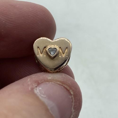 Authentic Pandora Rose Mother Heart Charm 781881CZ, Mom, Clear CZ ...