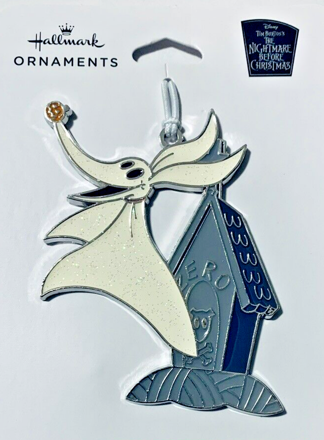 Hallmark 2022 Zero Nightmare Before Christmas Ornament Metal Enamel Tim ...