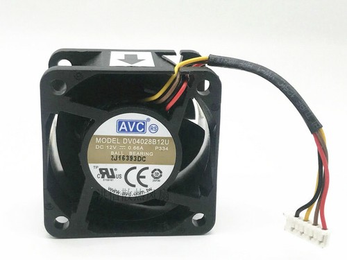 1PC AVC DV04028B12U 4CM 4028 12V 0.66A PWM temperature control server ...
