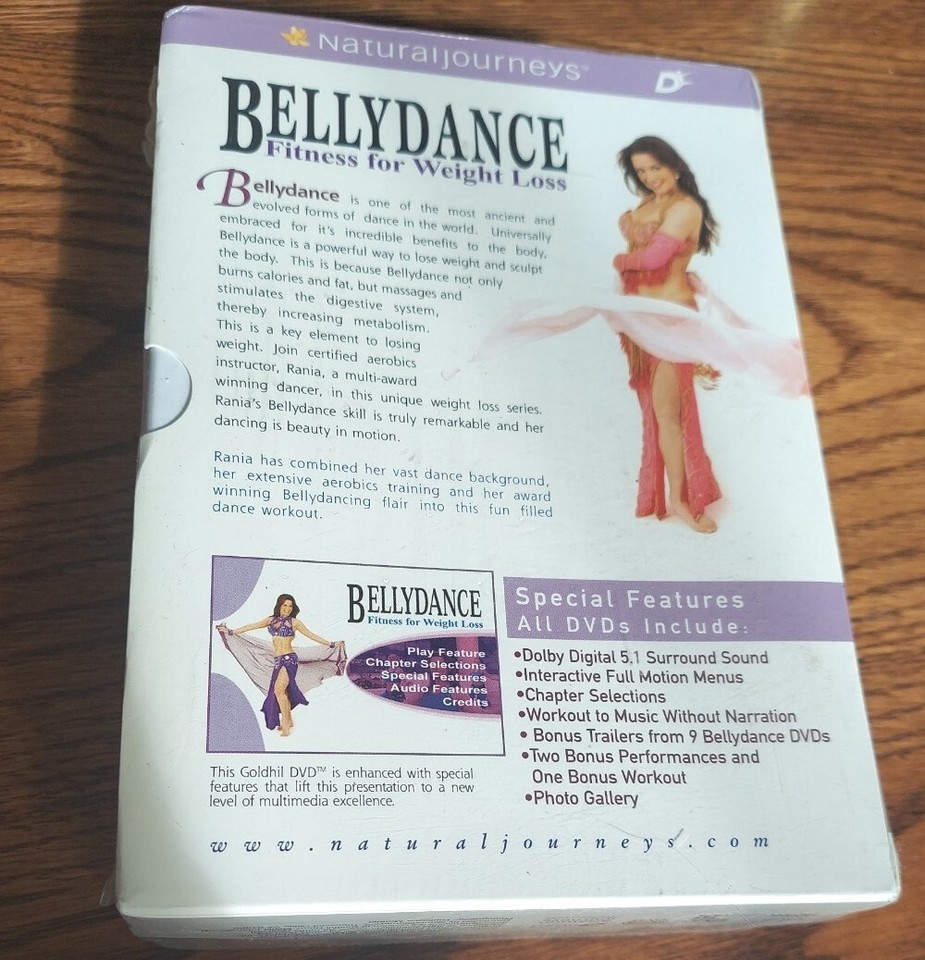 Bellydance Fitness for Weight Loss featuring Rania 4-DVD Set - NEW ...