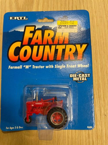 Ertl Farm Country Farmall "M" Tractor with Single Front Wheel NEW ...