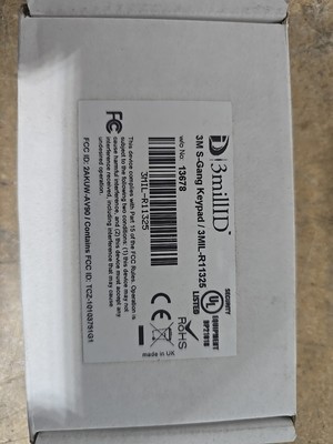 Blue Diamond/ 3MILLID 3MIL-R11325-NB Single Gang Reader Keypad | eBay