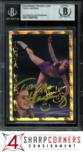 SIGNED TONYA HARDING UNLICENSED TRADING CARD BGS AUTHENTIC AUTO | eBay