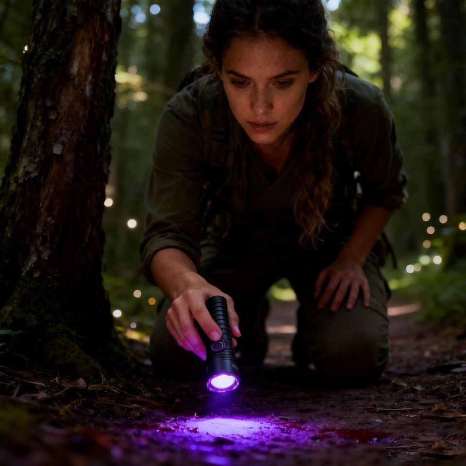 Rechargeable Blood Tracking Light for Hunting, LED Flashlight for Blood ...