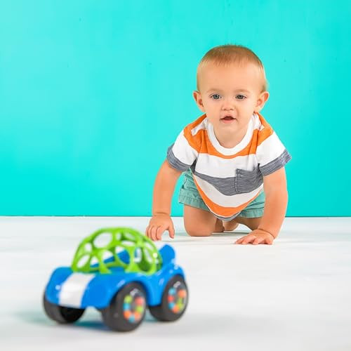 Oball Easy Grasp Rattle & Roll Toy Sports Car BPA-Free Infant Crawling ...