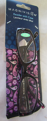 MAGNIVISION READING GLASSES With Case NEW W/ Tag +1.50 1012575-150 | eBay