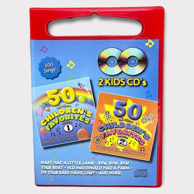 50 All Time Children's Favorites Volume 1 & 2 (100 Songs) CDs w Manuals ...