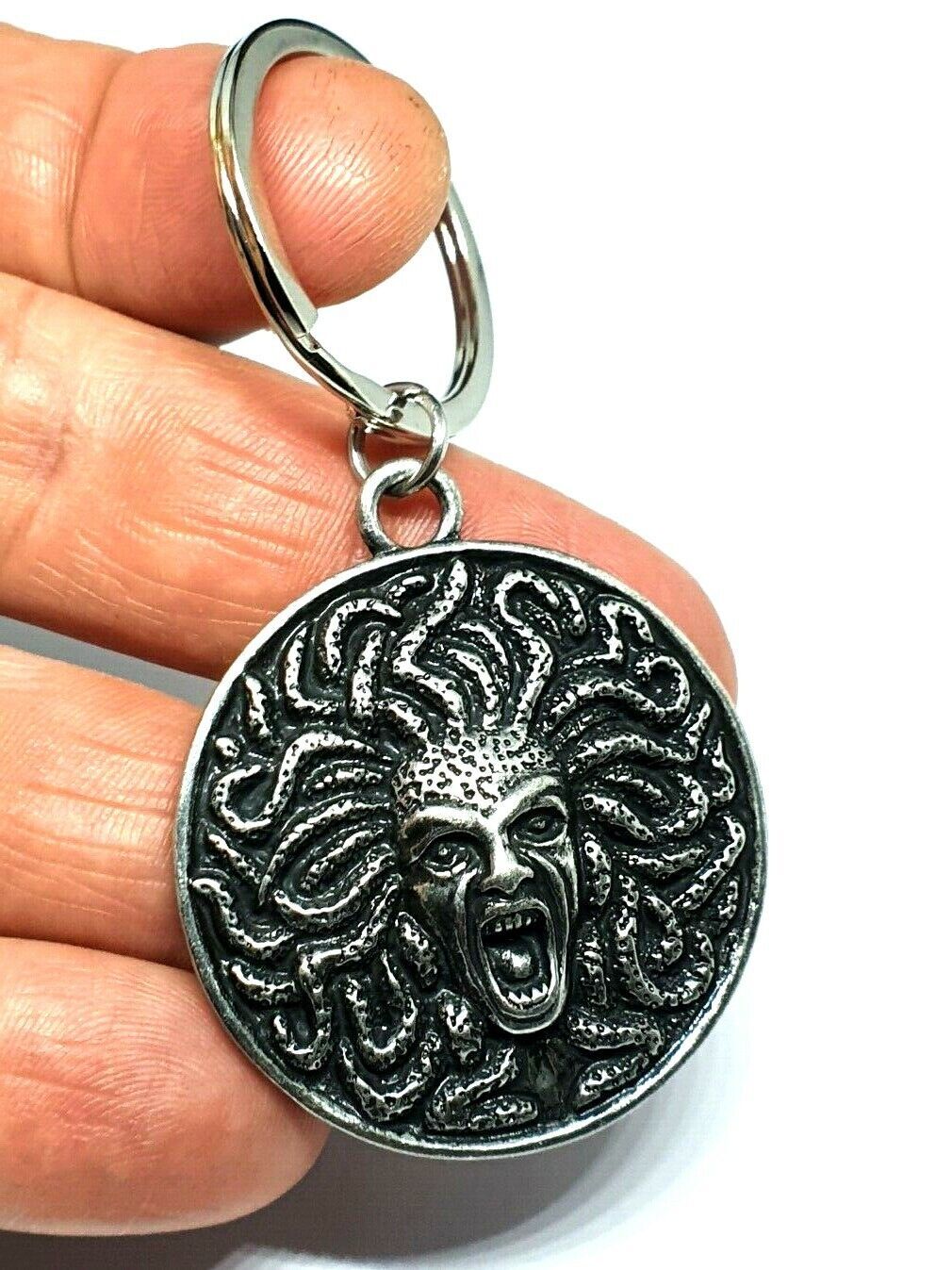 Medusa Keyring Goddess Curse Queen of Protection Greek Gorgon Keyring ...
