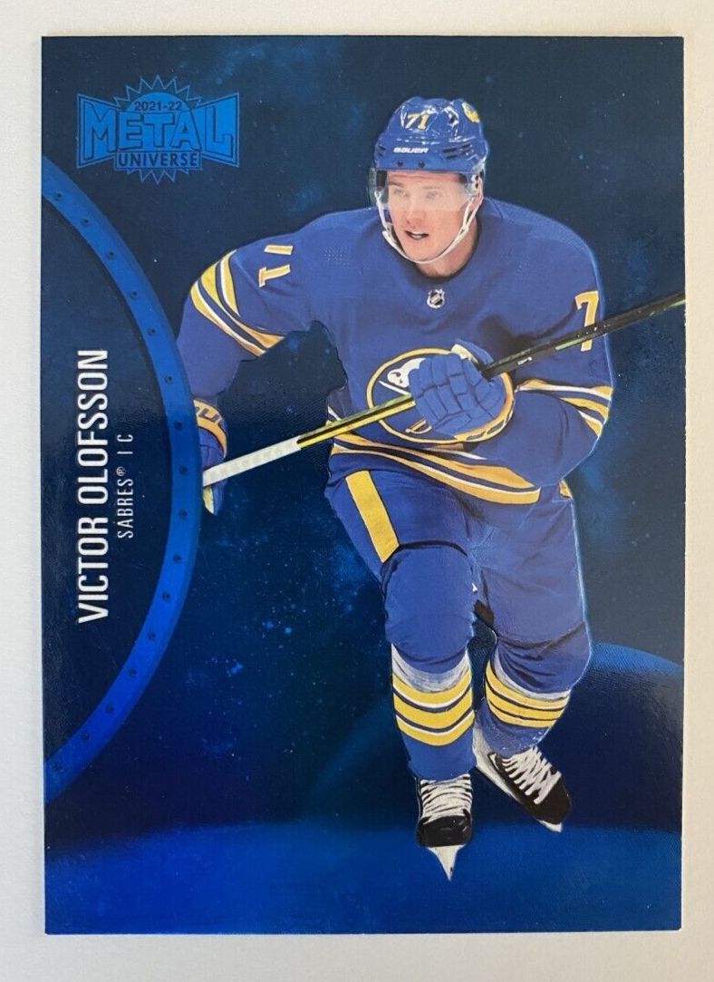 2021-22 Skybox Metal Universe VICTOR OLOFSSON Spectrum Blue Parallel ...