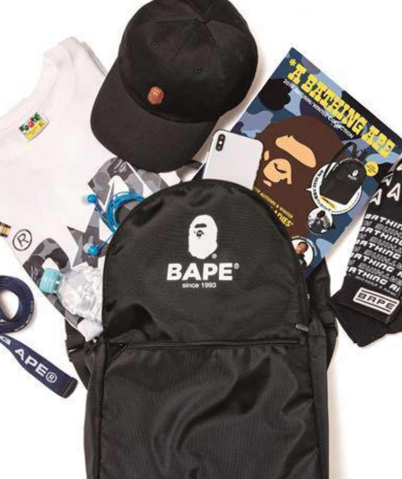 A Bathing Ape Bape Black Backpack 2019 Japan Limited Japanese Magazine ...