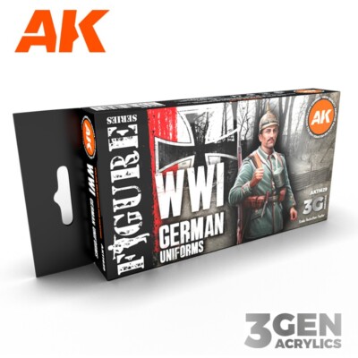 AK Interactive: WWI German Uniforms Colors & Camouflage - Paint Set ...