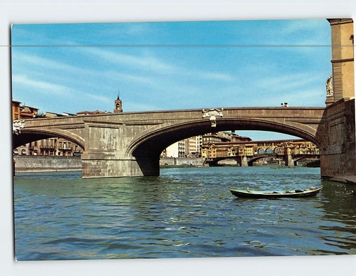 Postcard Trinity Bridge & The Old Bridge Florence Italy | eBay
