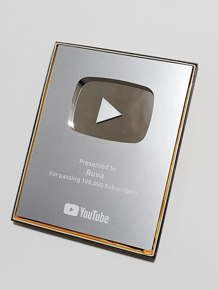 Youtube Silver/Gold Play Button (Custom) | eBay