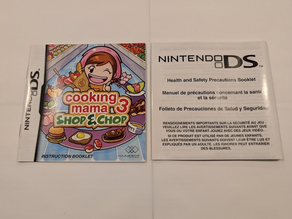 Cooking Mama 3: Shop & Chop, Nintendo DS Game, Cartridge in Case w ...