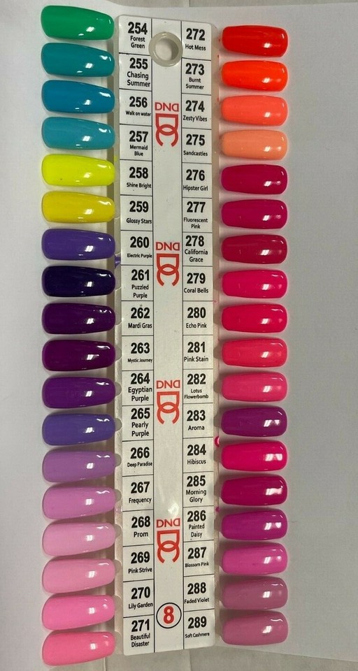DC&DND Daisy Color Chart Gel Polish Color Sample Chart Palette Display ...