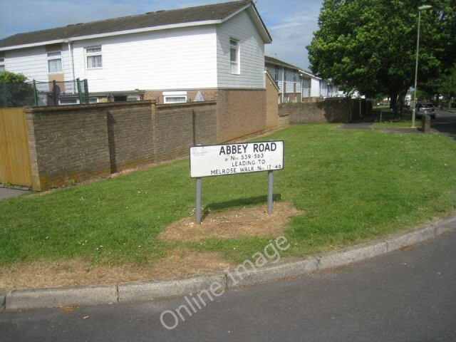 Photo 6x4 Road sign - Abbey Road, Popley Basingstoke c2011 | eBay