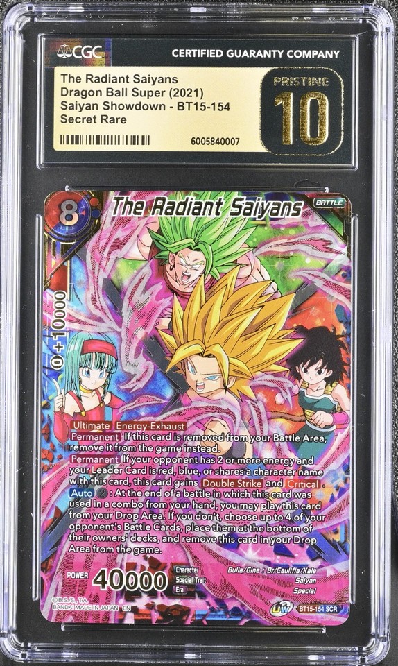 The Radiant Saiyans | Secret Rare | BT15-154 | Dragonball Super ...