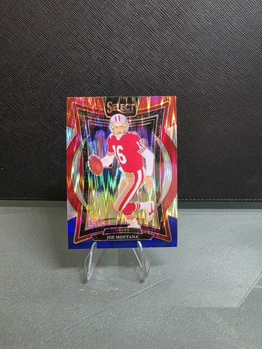 2024 Panini Select- Joe Montana Red & Blue Shock Prizm Concourse | eBay