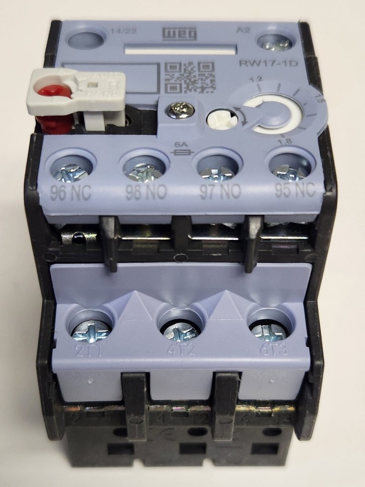 WEG RW17 1D3 D018 Electronic Overload Relay 12450898 1.2-1.8 AMP | eBay