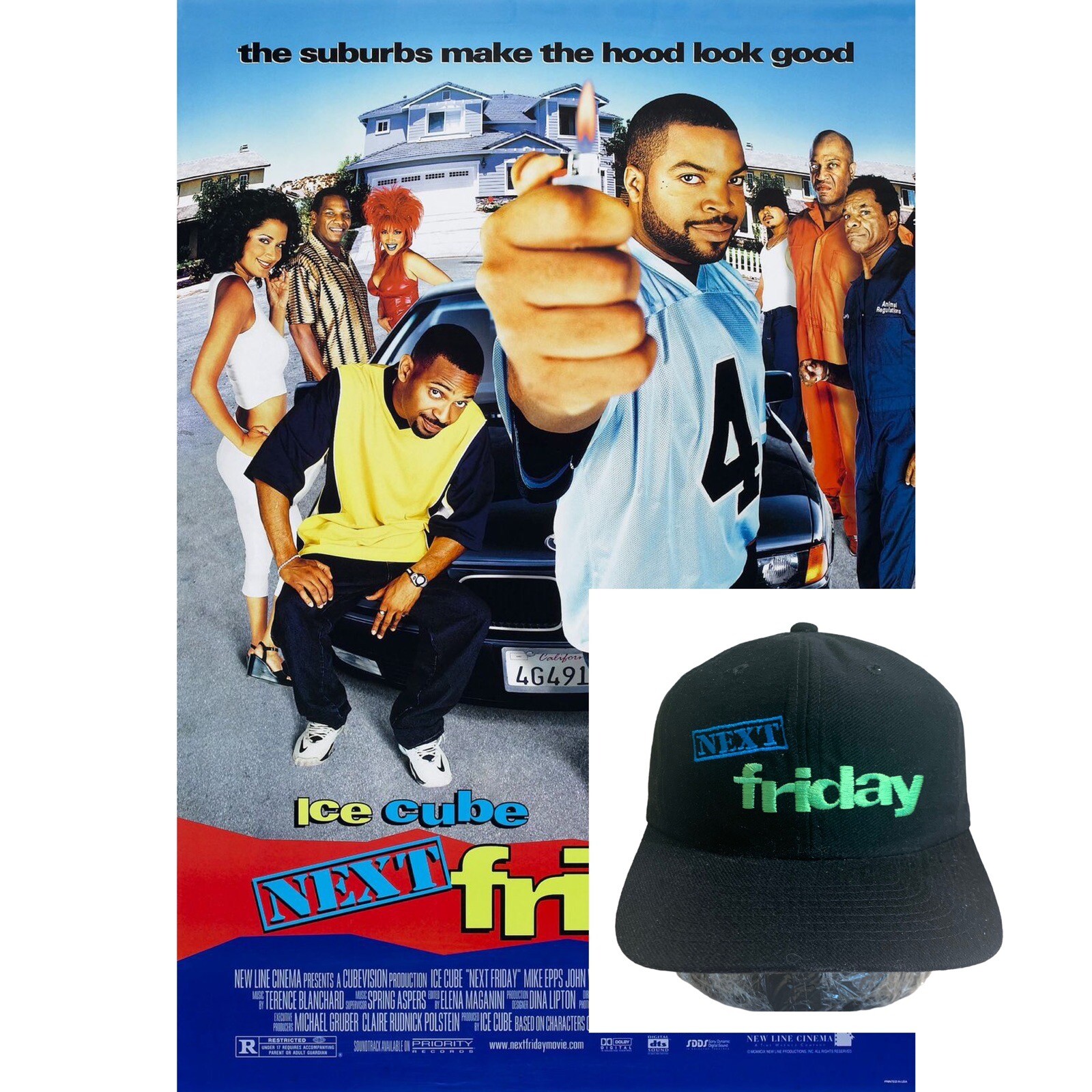 Next Friday Movie Promo Snapback Hat Vintage Y2K Ice … - Gem