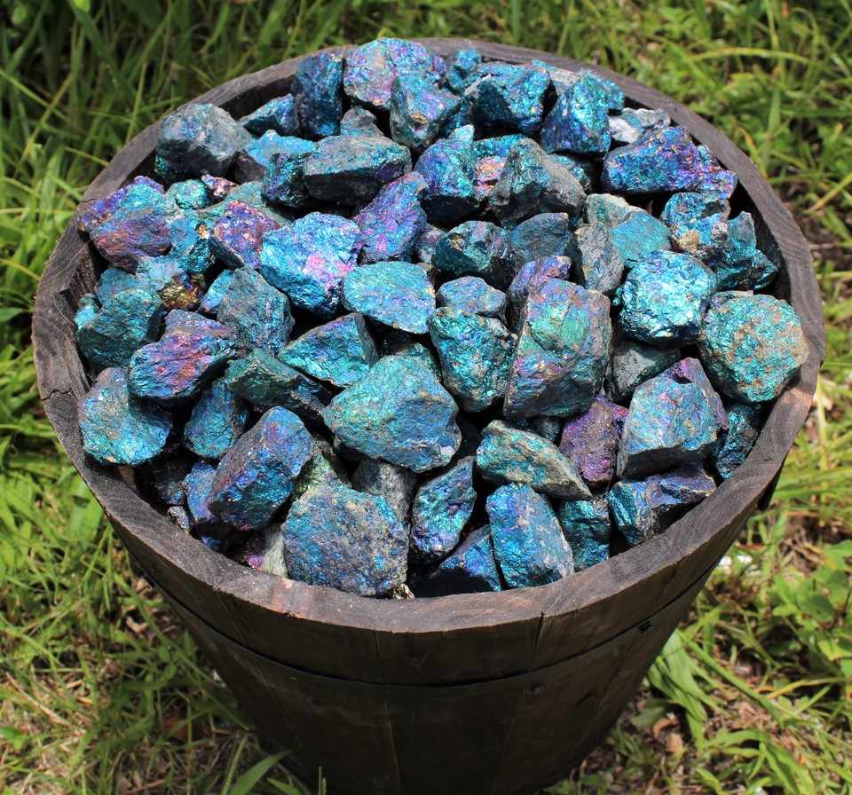 500 Carat Lot Raw Rough Chalcopyrite Gemstone Stone (Peacock Ore Reiki ...