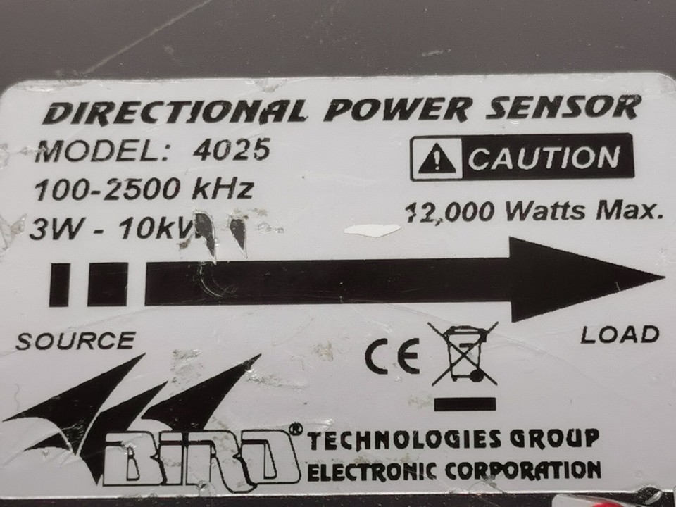 Bird Electronic Corp. 4025 Directional Power Sensor, 3W-10KW 100-2500 ...