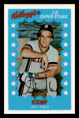 1982 Kellogg's 3-D Superstars Steve Kemp Detroit Tigers #39 Centered ...