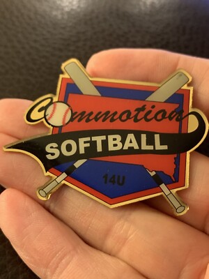 Vintage Commotion Softball Gold Tone Enamel Lapel Pin (GW7) | eBay