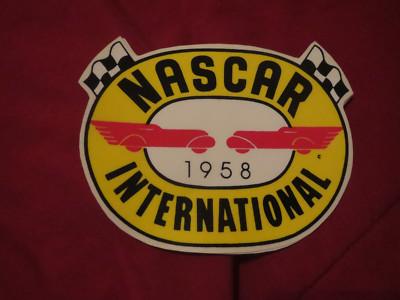 1958 NASCAR INTERNATIONAL STOCK CAR RACING VINTAGE LOGO DECAL STICKER 5 ...