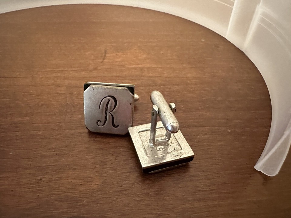 Vintage Swank Monogram R Cufflinks | eBay