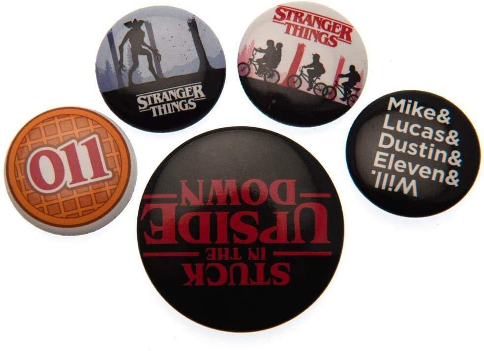 STRANGER THINGS - Pack 5 Badges - Upside Down- NEUF SOUS EMBALLAGE | eBay