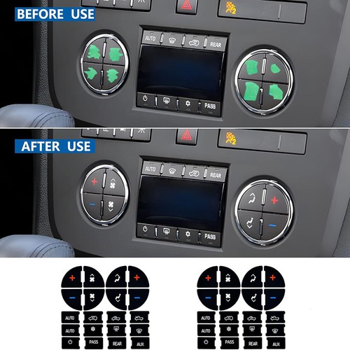 AC Dash Button Repair Kit Decal Stickers for Buick Enclave Chevrolet ...