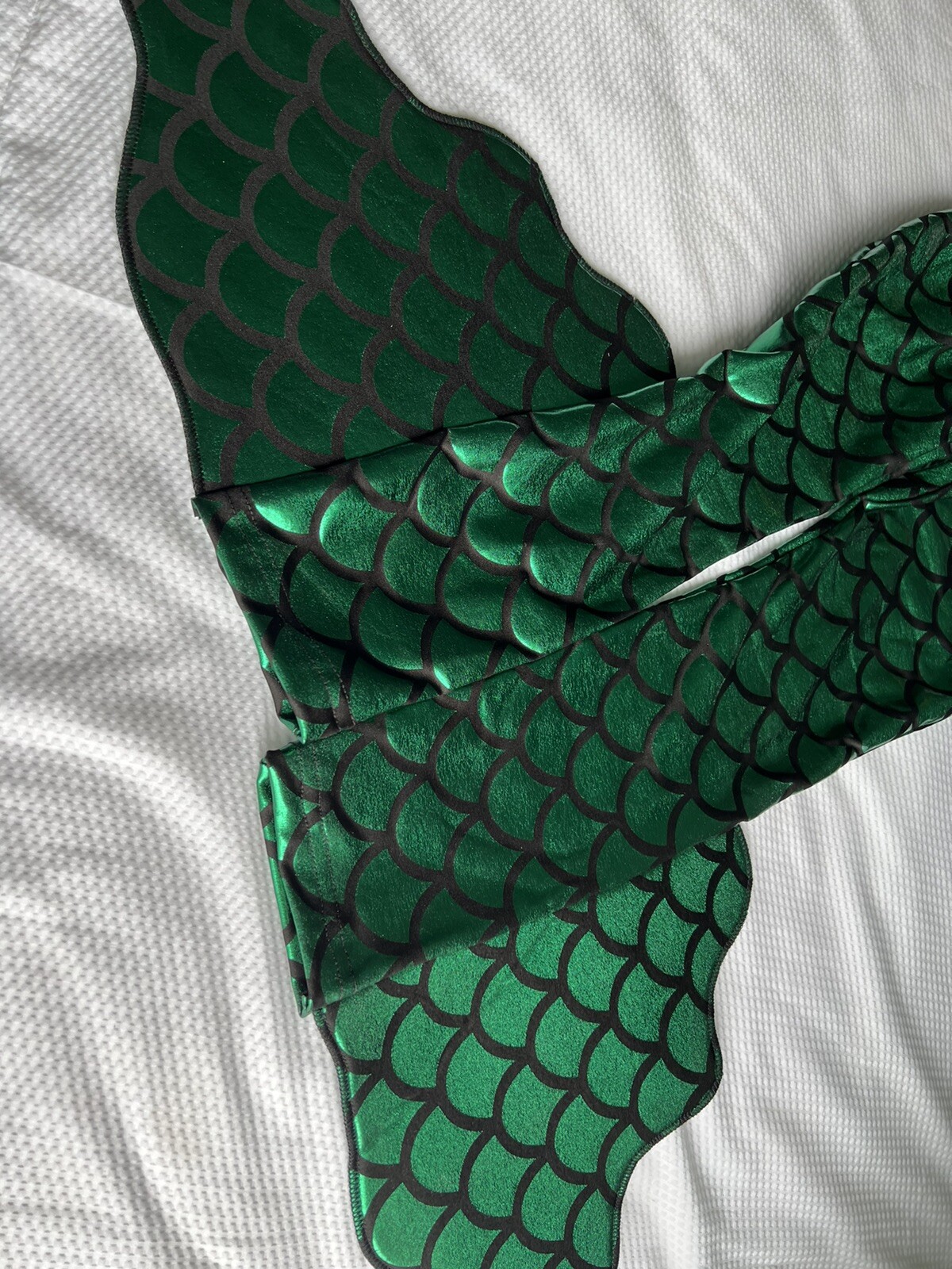 girls 8-10 mermaid tail Halloween costume pants Shiny… - Gem