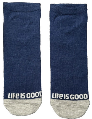 Life is Good, Single Pair Blue, Comfort Low Cut Socks, Mens Size 6-12.5 ...