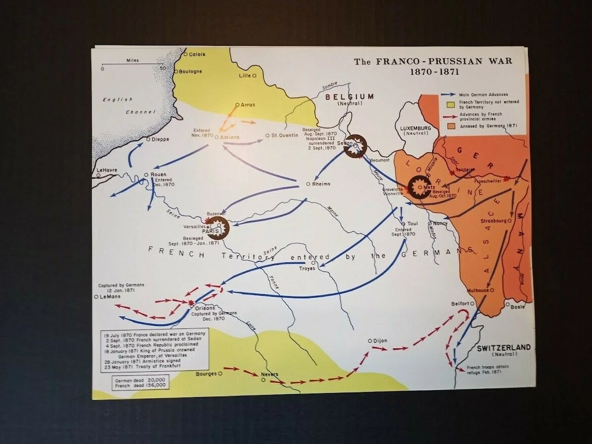 Franco Prussian War Map