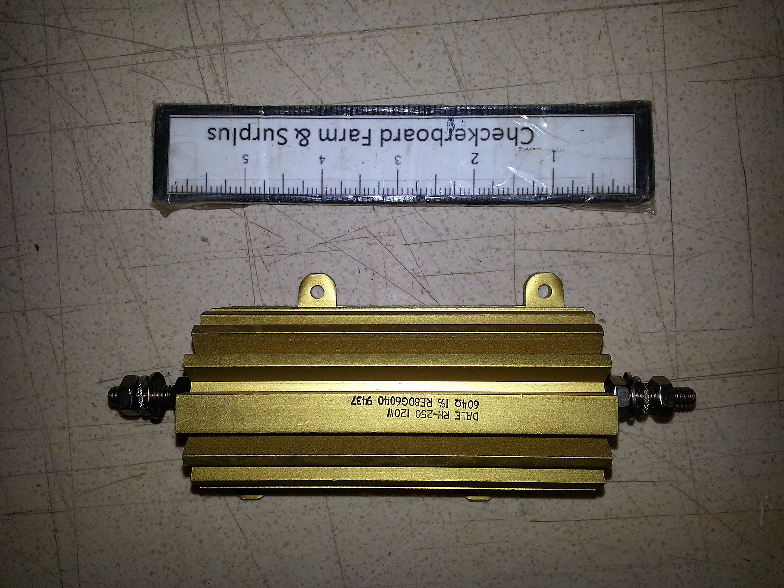 NOS Vishay Dale Aluminum Resistor RH-250 120W 604Ω RE80G6040 9437 ...