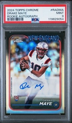 2024 TOPPS CHROME ROOKIE VARIATIONS AUTOGRAPH #RADMA DRAKE MAYE RC PSA ...