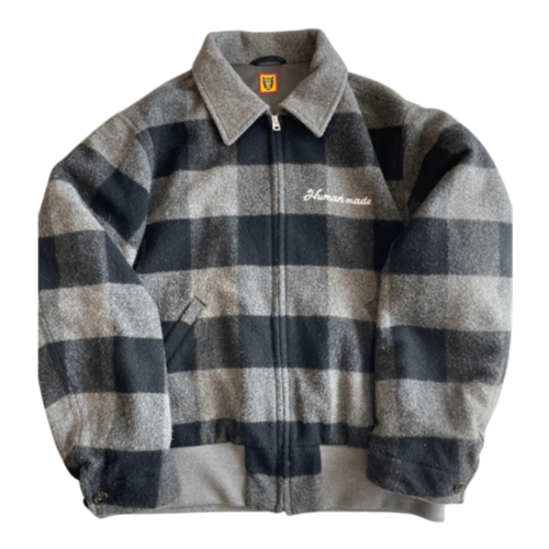 Human Made Lumberjack Jacket Black L Soft Wool Check Logo Embroidery ...