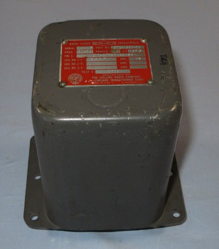 Collins T-208 Radio Power Transformer 672-1480-00 for Vintage Tube ...