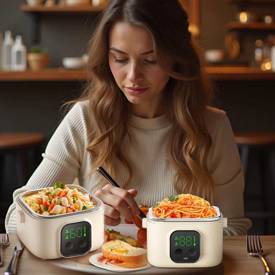 Portable Auto Electric Heated Lunch Box for Adults,Food Warmer Lunch ...